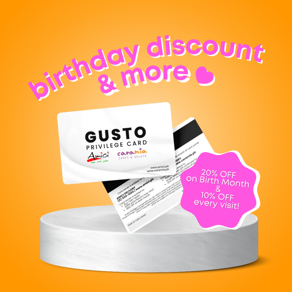 Gusto Privilege Card – Caramia PH